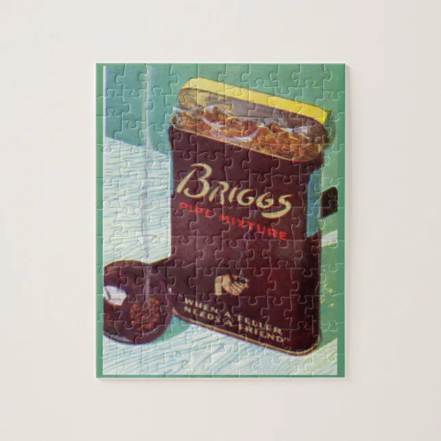 Briggs pipe mixture pipe tobacco jigsaw puzzle | Zazzle