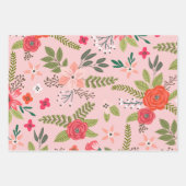 Bright Berry Floral Pattern Wrapping Paper Sheets | Zazzle
