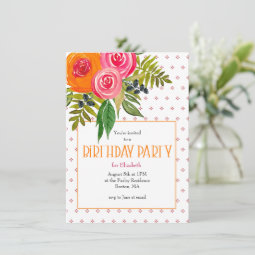 Bright Birthday Invitation | Zazzle