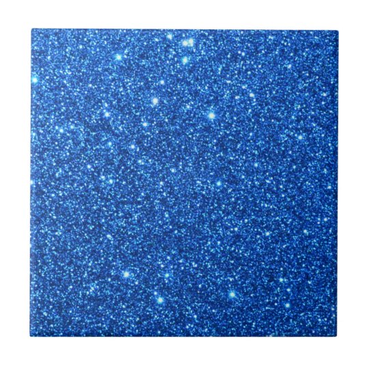 Bright Blue Glitter Sparkles Ceramic Tile | Zazzle.com