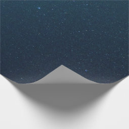 Bright Blue Starry Night Time Sky Wrapping Paper | Zazzle