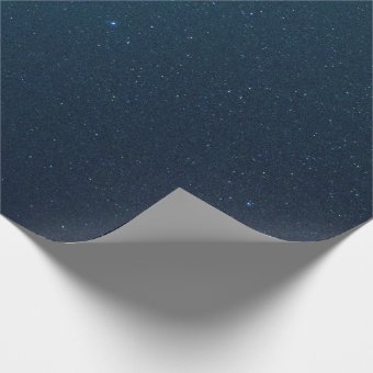 Bright Blue Starry Night Time Sky Wrapping Paper | Zazzle