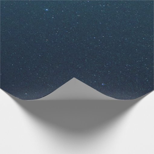 Bright Blue Starry Night Time Sky Wrapping Paper | Zazzle