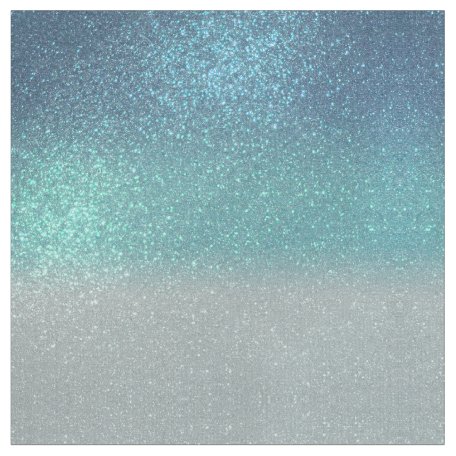 Girly Blue Pink Sparkly Glitter Ombre Gradient Fabric | Zazzle