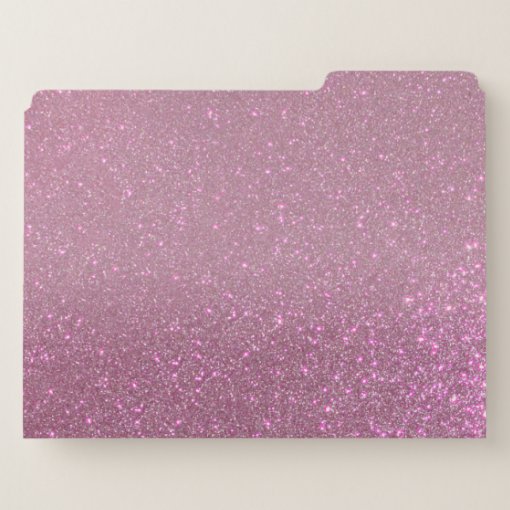 Bright Blue Teal Sparkly Glitter Ombre Gradient File Folder | Zazzle