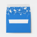 Bright blue white stars envelope | Zazzle