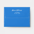 Bright blue white stars envelope | Zazzle