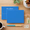 Bright blue white stars envelope | Zazzle