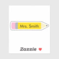 Bright & Cheerful Yellow Pencil Sticker | Zazzle