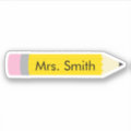 Bright & Cheerful Yellow Pencil Sticker | Zazzle
