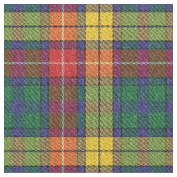 Clan Buchanan Dress Tartan Fabric | Zazzle