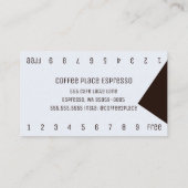 Bright Coffee Beans Block Simple Double Punch Loyalty Card | Zazzle