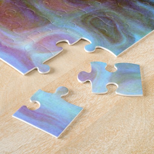 Bright Colorful Pink Abstract Art Jigsaw Puzzle | Zazzle