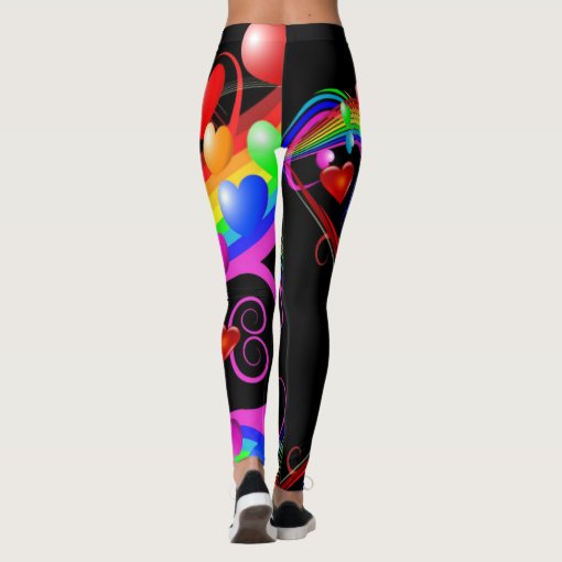 Bright Colorful Women's Leggings Running Pants | Zazzle