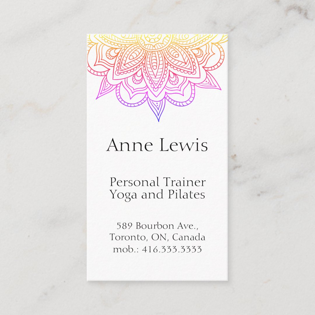 Bright Coloured Business Card, easy customisable Business Card | Zazzle