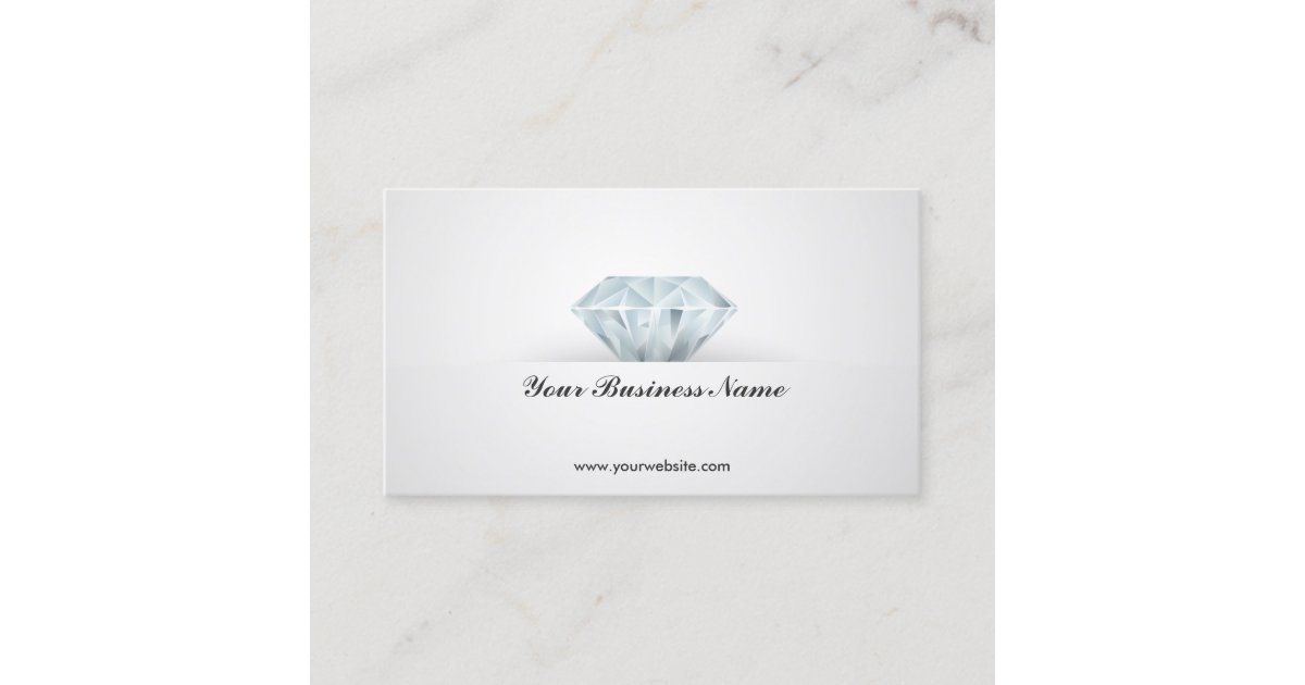 Bright Diamond Jewelry Design Business Card | Zazzle.com