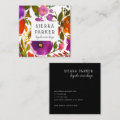 Bright Floral Retro Event Design Business Card | Zazzle