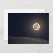 Bright Full Moon with Clouds Postcard | Zazzle