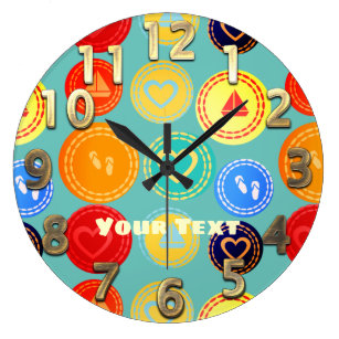 Playroom Wall Clocks | Zazzle