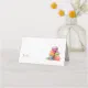Bright fun watercolorful macaroons name place card | Zazzle