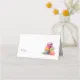 Bright fun watercolorful macaroons name place card | Zazzle