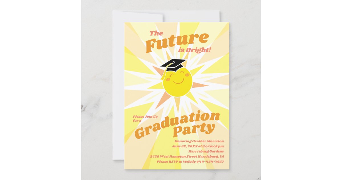 Bright Future Graduation Party Invitation | Zazzle