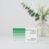 Bright Green Paint Samples Business Card | Zazzle