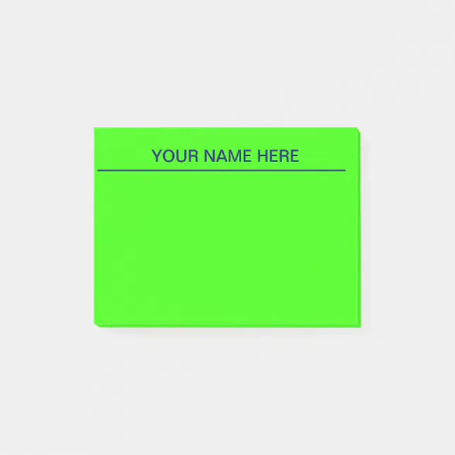 Bright Green Post It Notes | Zazzle