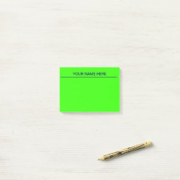 Bright Green Post It Notes | Zazzle