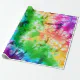 bright happy colorful groovy tie dye wrapping paper | Zazzle
