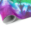 bright happy colorful groovy tie dye wrapping paper | Zazzle
