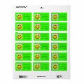 Bright Happy Face Labels | Zazzle
