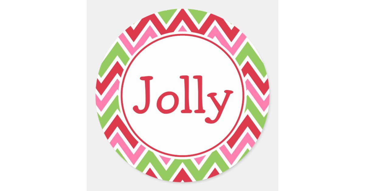 Bright Jolly Stickers | Zazzle