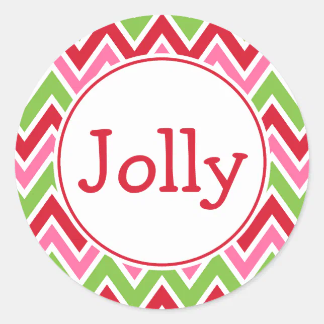 Bright Jolly Stickers | Zazzle
