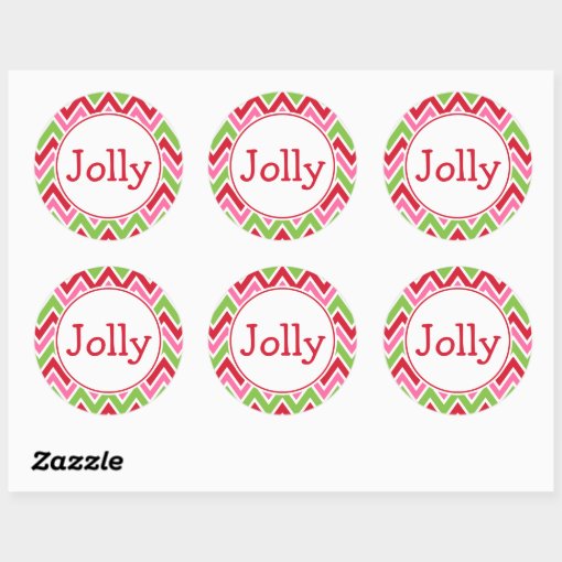 Bright Jolly Stickers | Zazzle