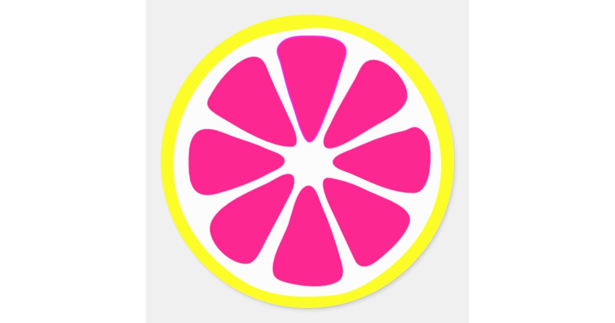 Bright Lemon Slice Sticker | Zazzle
