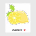 Bright lemons yellow sticker | Zazzle