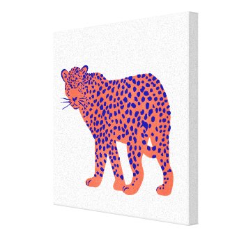 Bright Leopard Canvas Print | Zazzle