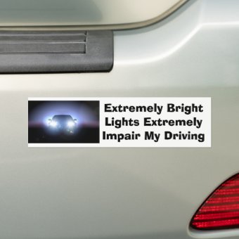 Bright Lights Bumper Sticker | Zazzle