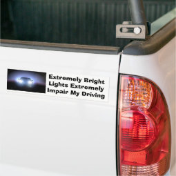 Bright Lights Bumper Sticker | Zazzle