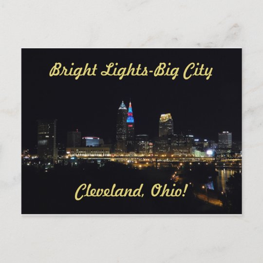 Bright Lights Cleveland Ohio Postcard | Zazzle.com