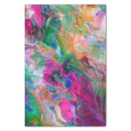 Bright Liquid Color Psychedelic Funky Tissue Paper | Zazzle
