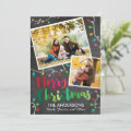 Bright Merry Christmas Lights Holiday Card | Zazzle