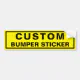 Bright Neon Yellow Custom Bumper Sticker | Zazzle