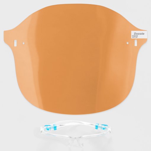 Bright Orange Face Shield | Zazzle