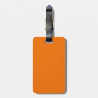 Bright Orange Luggage Tag | Zazzle