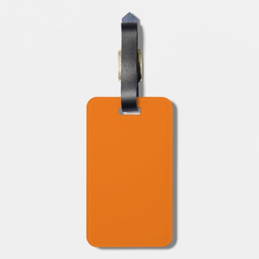 Bright Orange Luggage Tag | Zazzle