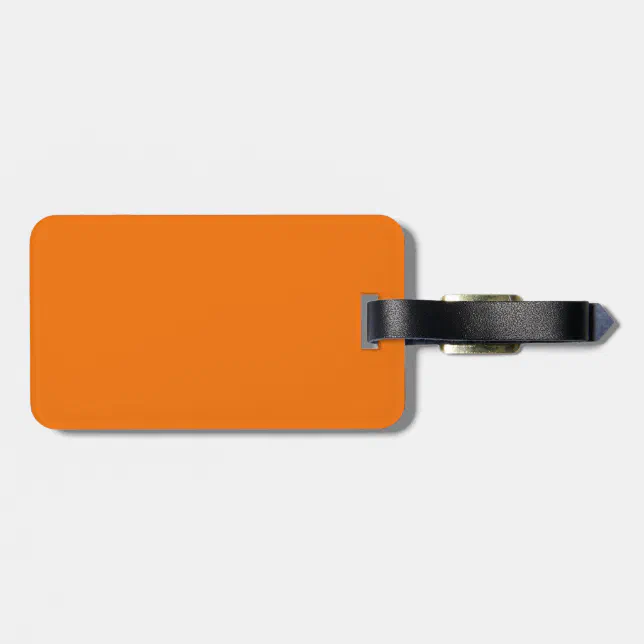 Bright Orange Luggage Tag | Zazzle