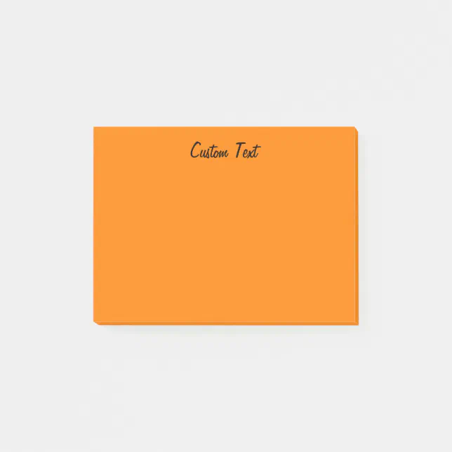 Bright Orange Post-it Notes | Zazzle