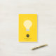 Bright Orange Your Logo Light Bulb Post-it Notes | Zazzle